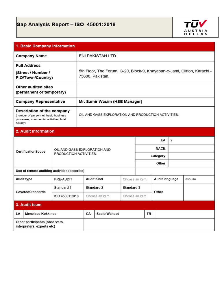 ISO 45001 Checklist | Download Free PDF | Risk | Occupational Safety ...