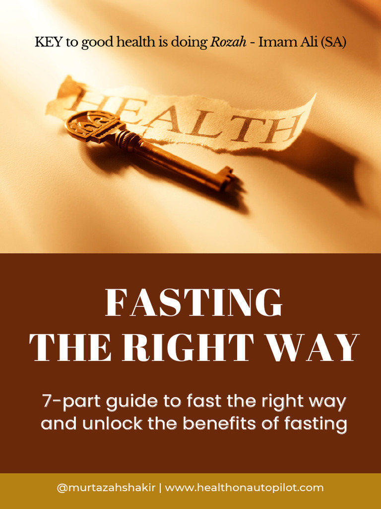 Fasting the Right Way: A Guide by Dr. Shakir | PDF | Eating | Ramadan