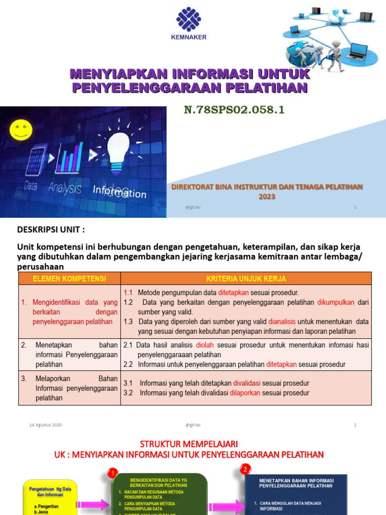 Persiapan Informasi Pelatihan 2023 | PDF