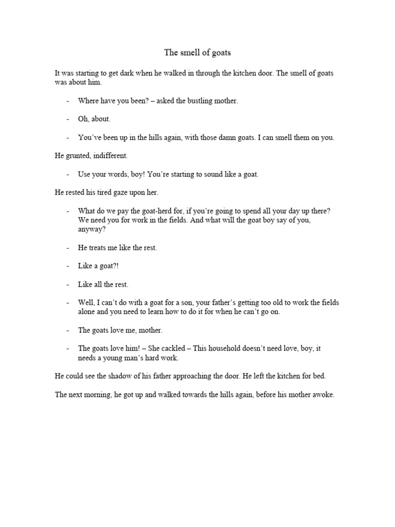 The Smell of Goats | PDF