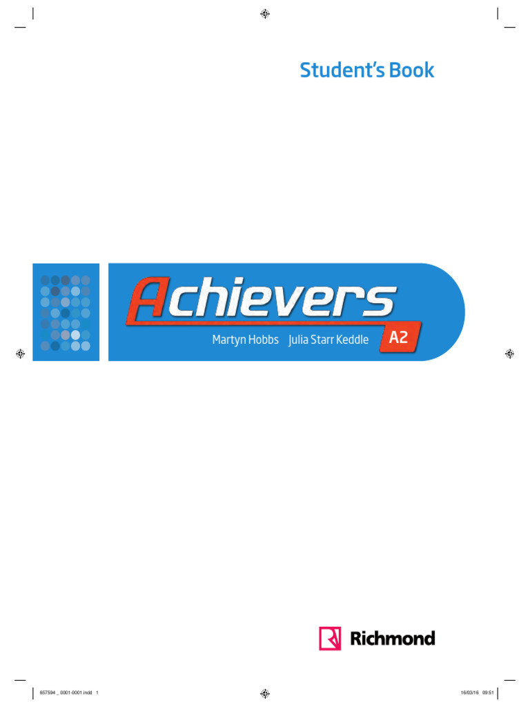 657 594 Achievers A2 SB P1 | PDF | Verb | Adverb