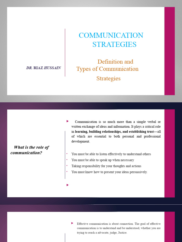 Communication Strategies | PDF | Communication | Human Communication
