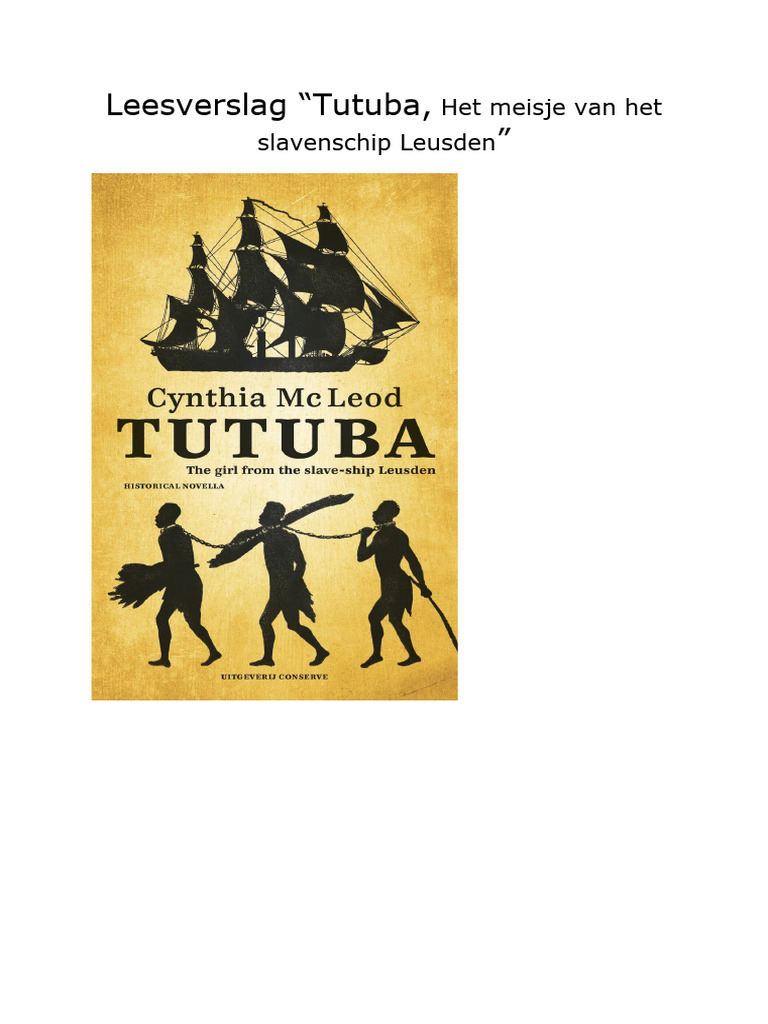 Boekverslag Modern 2... Tutuba Het Meisje Van Het Slavenschip Leusden | PDF