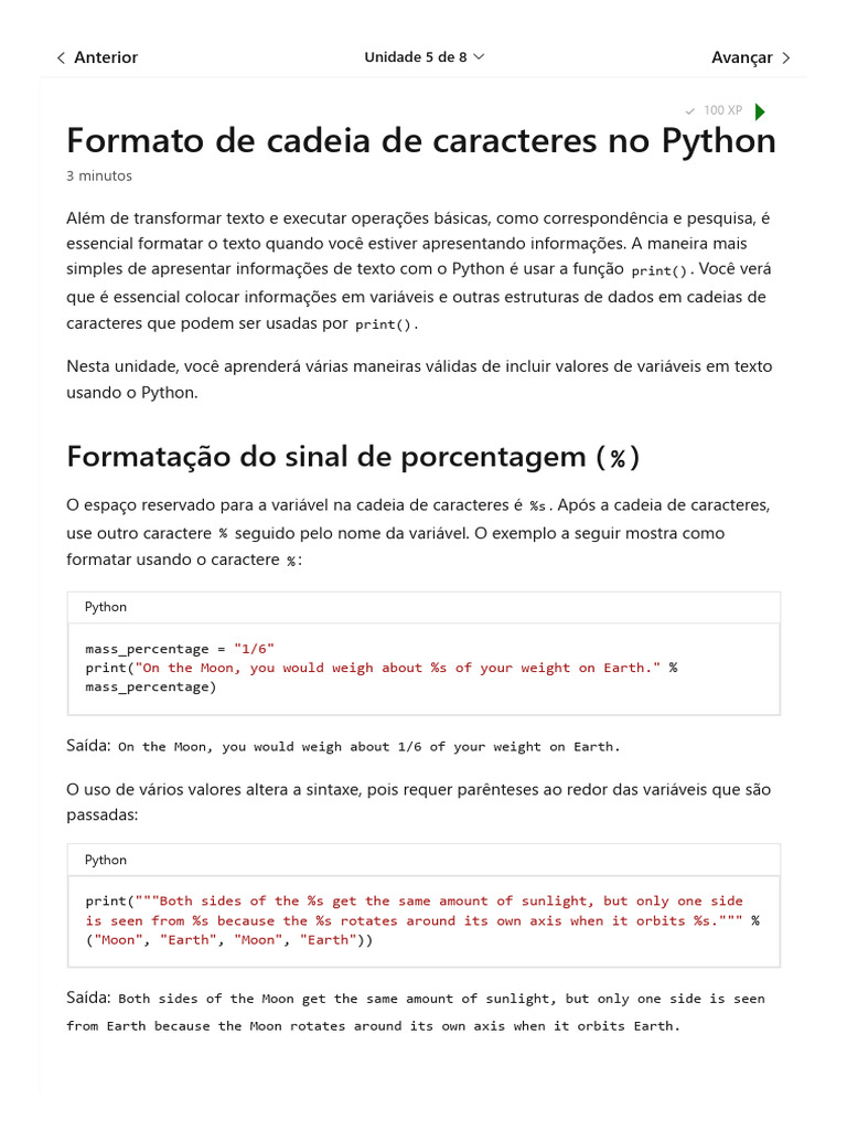 20 Formato de Cadeia de Caracteres No Python - Training - Microsoft ...