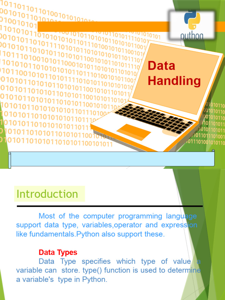 Chapter-3 Data Handling | PDF | Data Type | Integer (Computer Science)