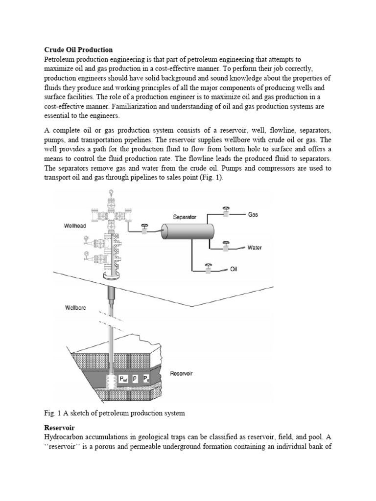 Oil and Gas Production Systems | PDF | Casing (Borehole) | Petroleum ...