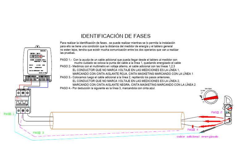Identificacion de Fase Cable Adicional | PDF | Aislador (Electricidad ...