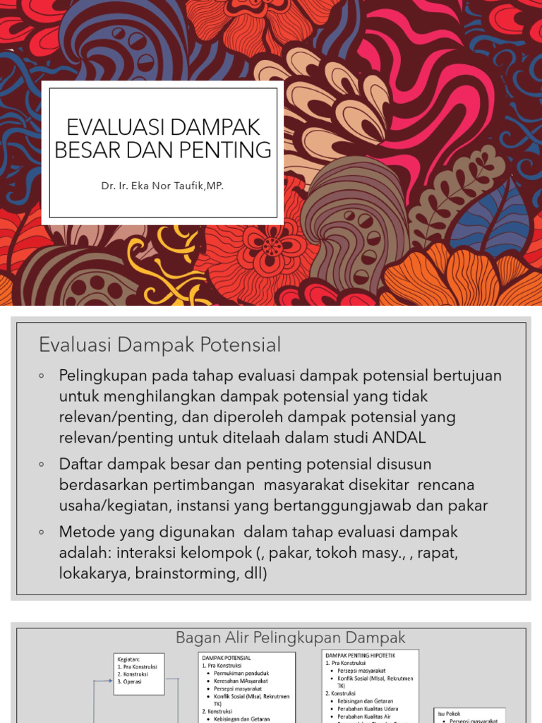 Evaluasi Dampak Besar Dan Penting | PDF