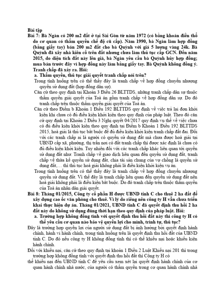 Bài Tập LDD | PDF