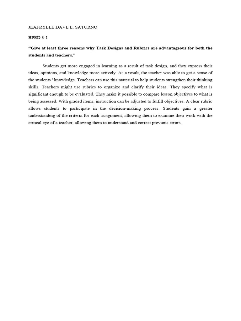 Reflection - Performance Based | PDF