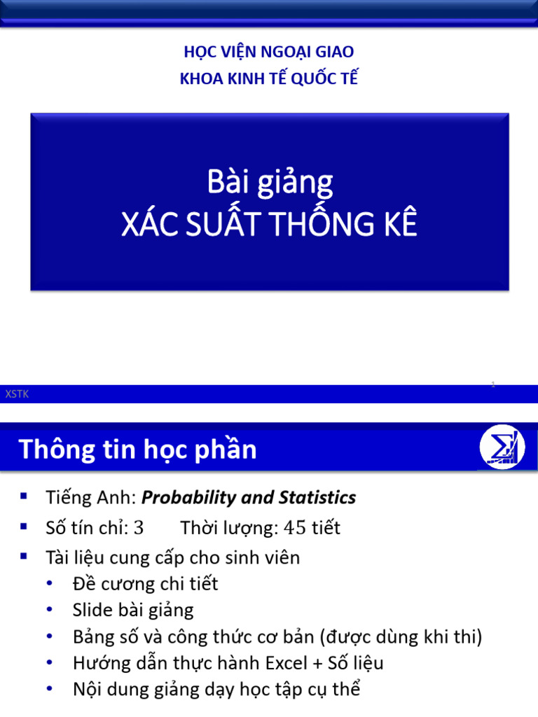 Slide XSTK HVNG 10 2023 | PDF