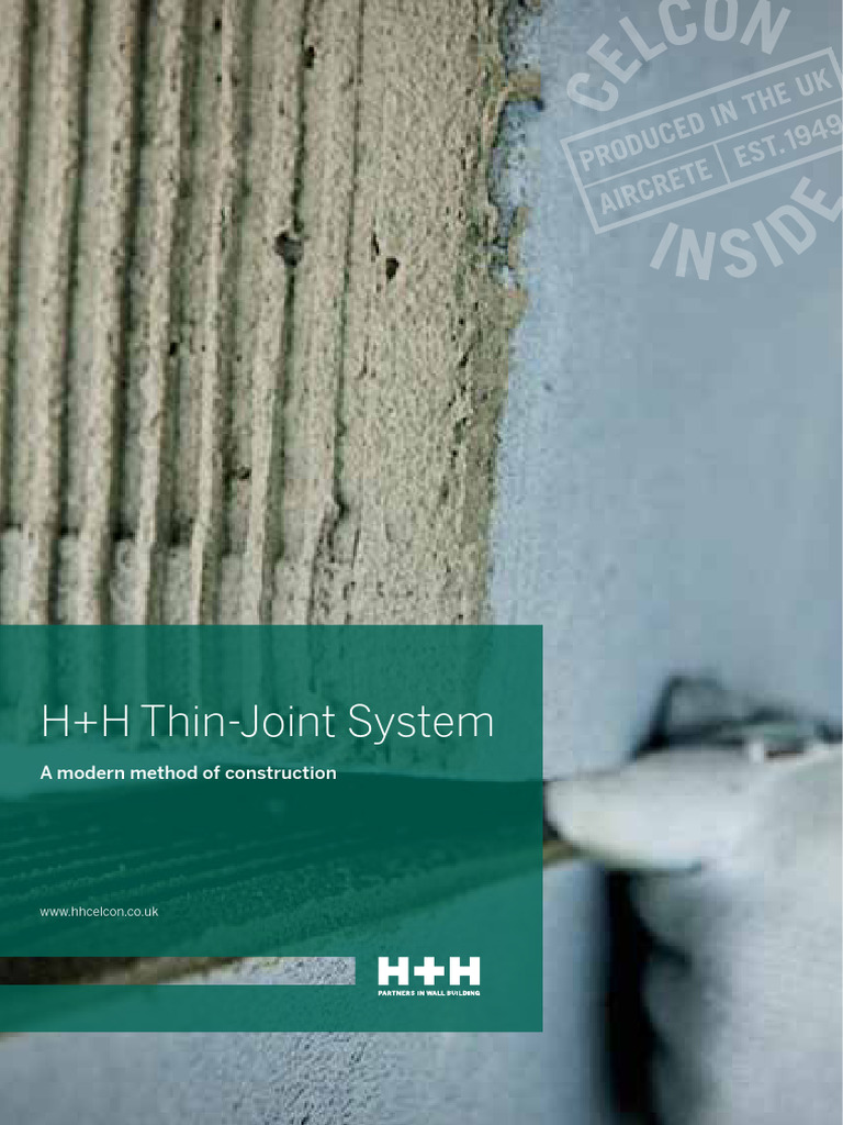 H+H - Thin-Joint As An MMC Brochure 2020 | PDF | Wall | Building Insulation