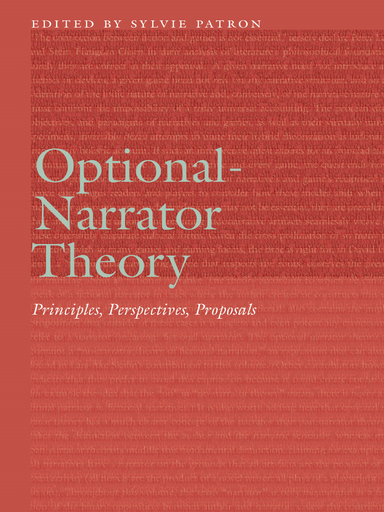 Optional Narrator Theory Explained | PDF | Narration | Narrative