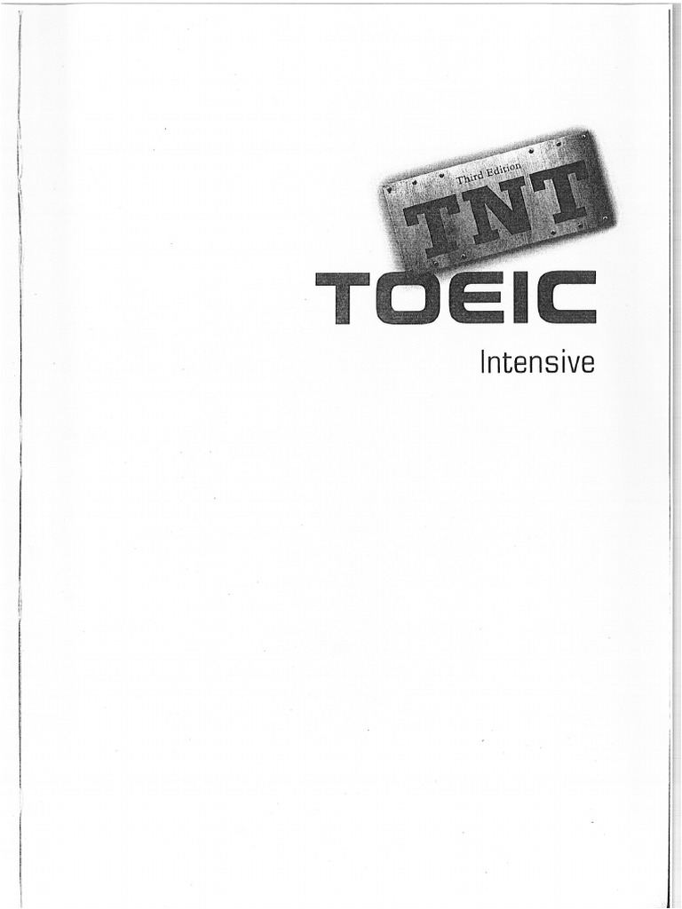Toeic Intensive | PDF