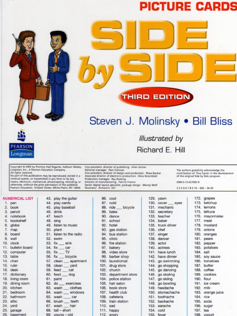 Side by Side Picture Cards | PDF