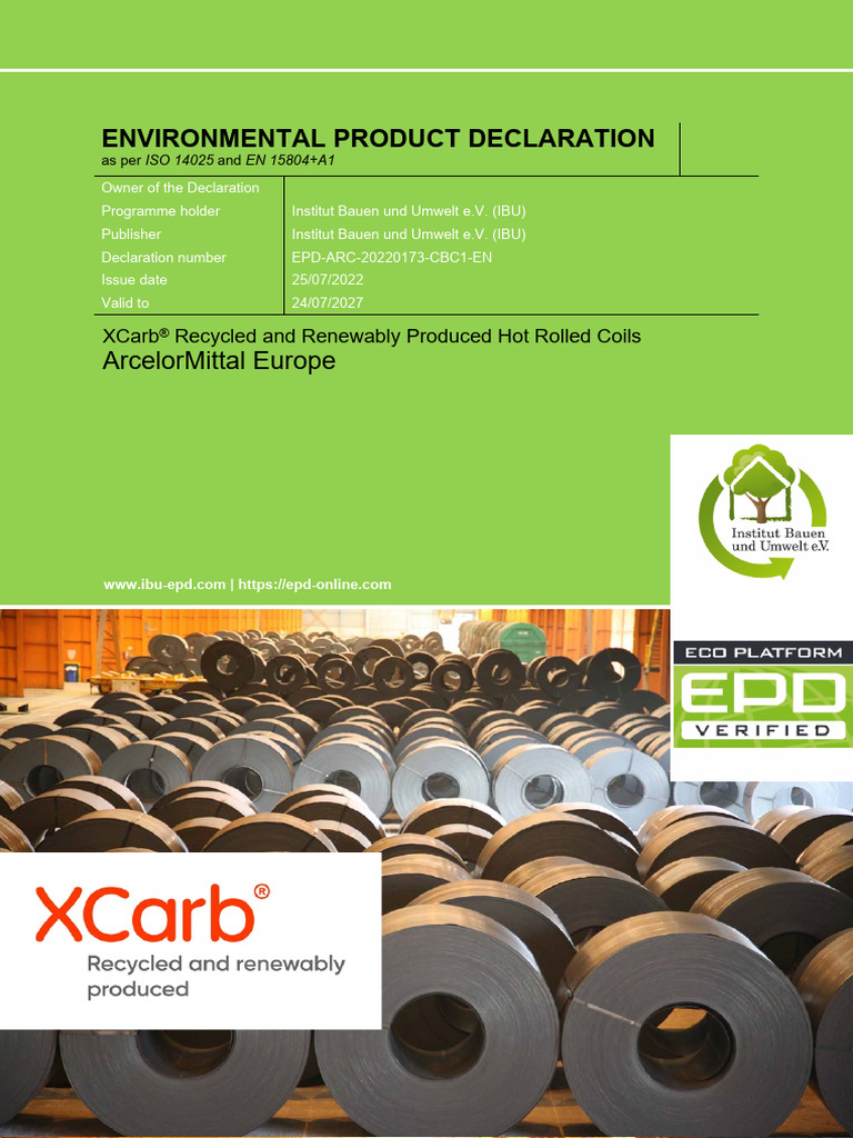 XCarb Recycled and Renewably Produced Hot Rolled Coils | PDF ...