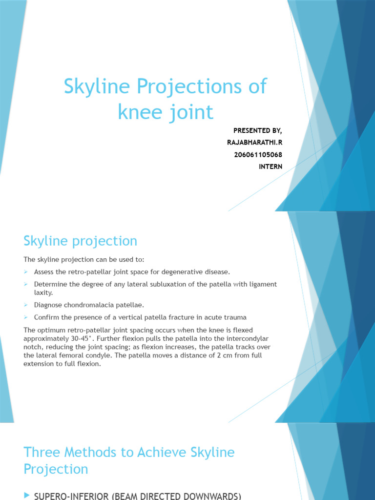 Skyline Projections of Knee Joint | PDF | Knee | Anatomical Terms Of Motion