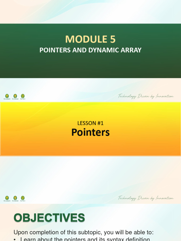 Main PDF Lesson 5 | PDF | Pointer (Computer Programming) | Programming Paradigms