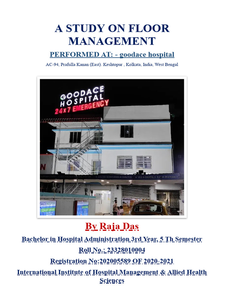Floor Management Study at Goodace Hospital | PDF | Hospital ...