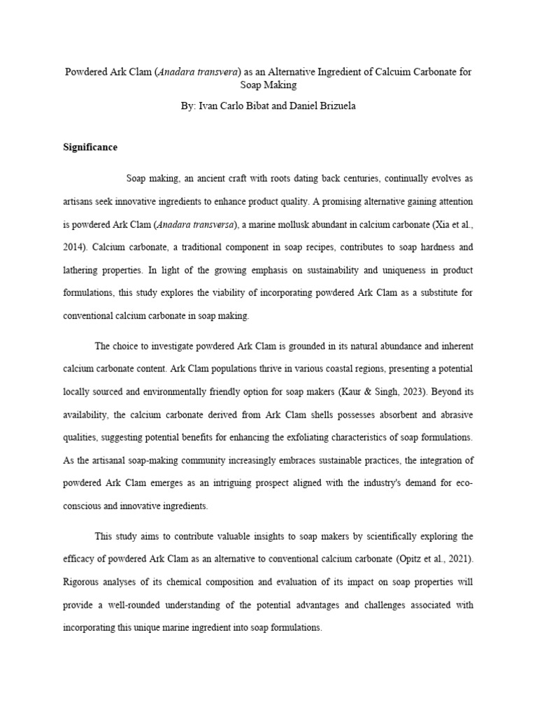 Capsule Proposal 2 | PDF | Sodium Hydroxide | Materials