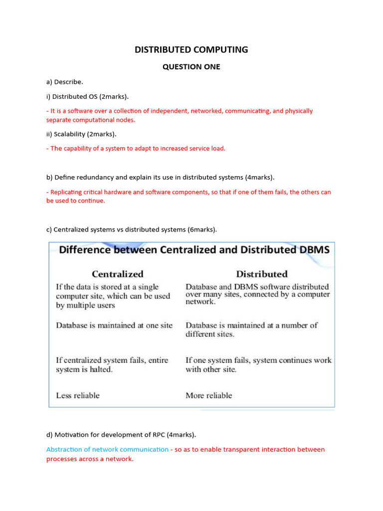 Distributed Computing | PDF | Process (Computing) | Distributed Computing Distributed Computing | PDF | Process (Computing) | Distributed Computing