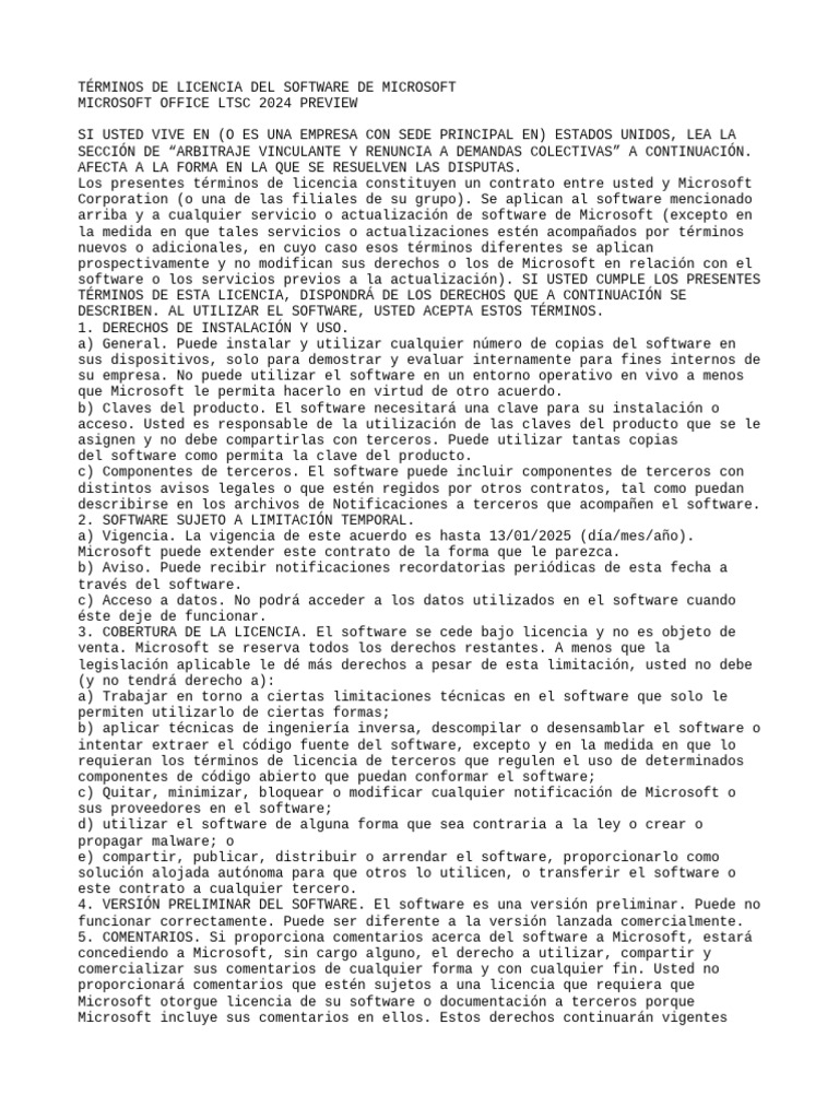 ClientPreview Eula | PDF | Microsoft | Software