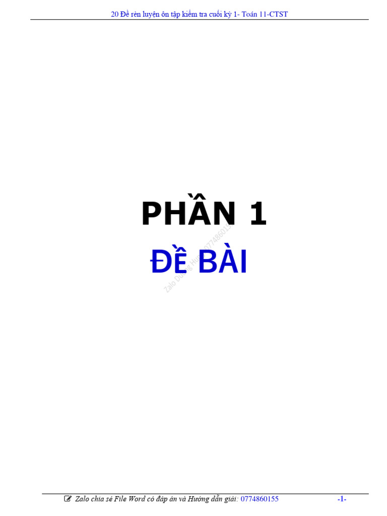 Cac de Luyen Thi | PDF