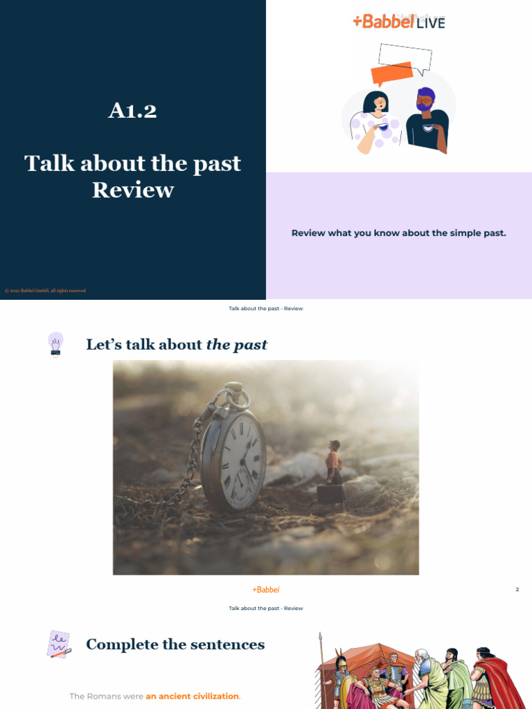 ENG - A1 - 2 - 29 Talk About The Past - Review | PDF