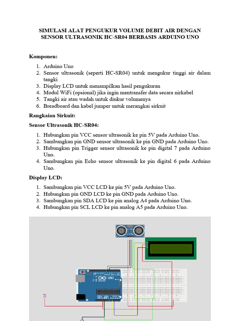 Alat Ukur Volume Air dengan Sensor Ultrasonik | PDF
