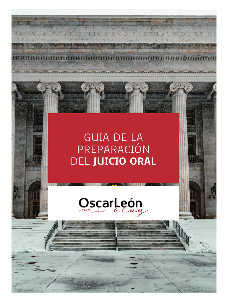 Guia Preparacion Juicio | PDF | Testigo experto | Testigo