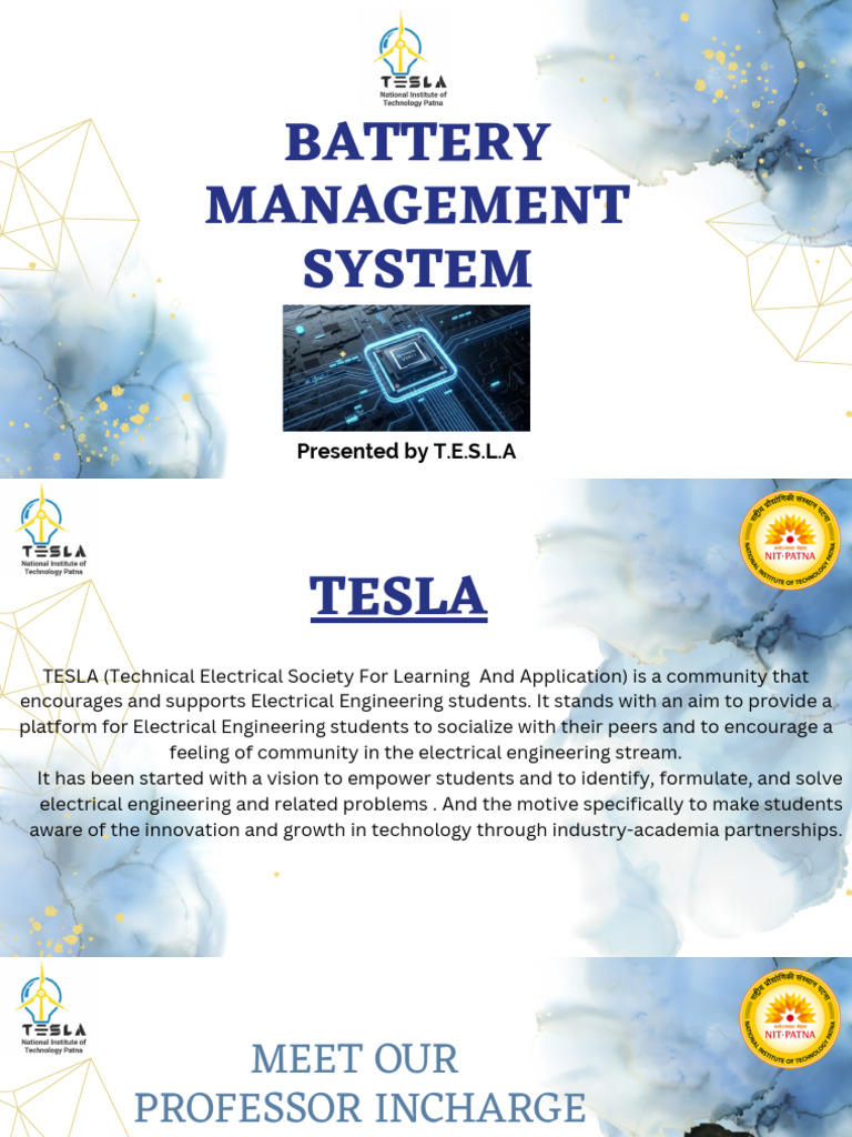 Tesla Battery Management System Overview | PDF | Rechargeable Battery ...