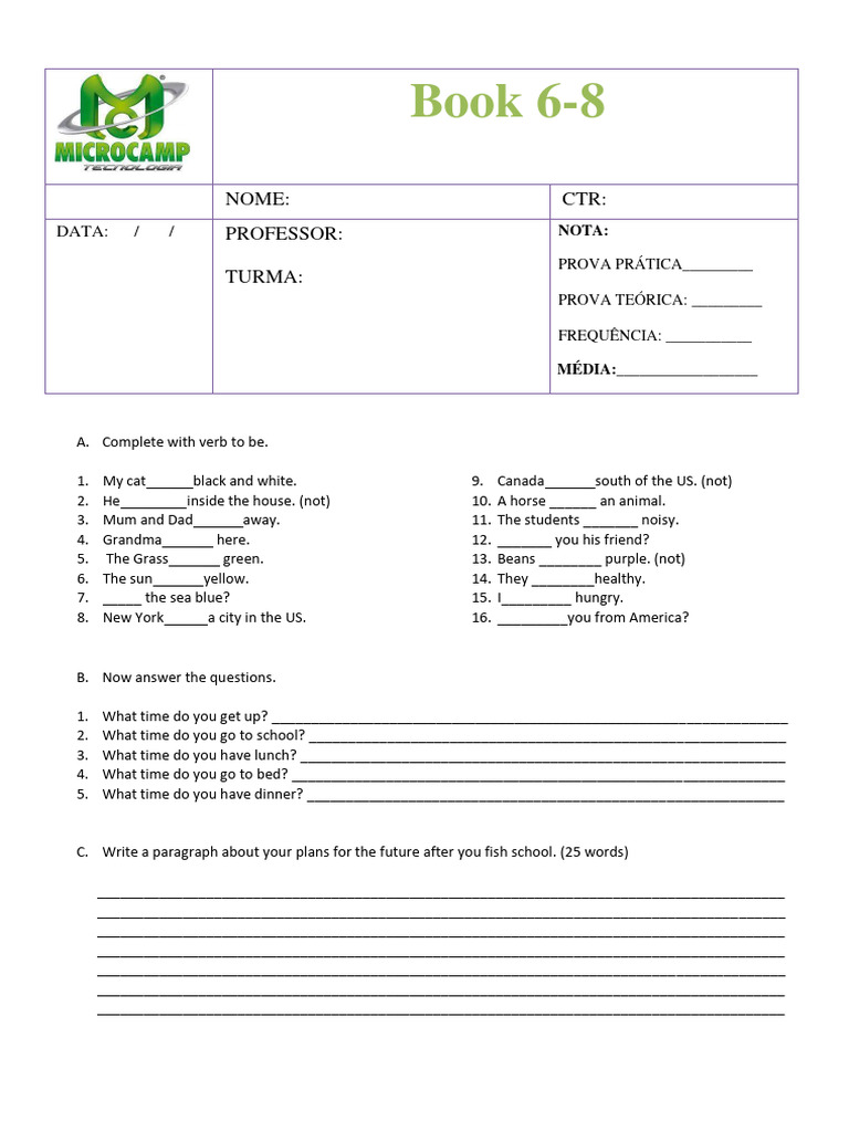 Prova 6 - 7 | PDF | Hotel