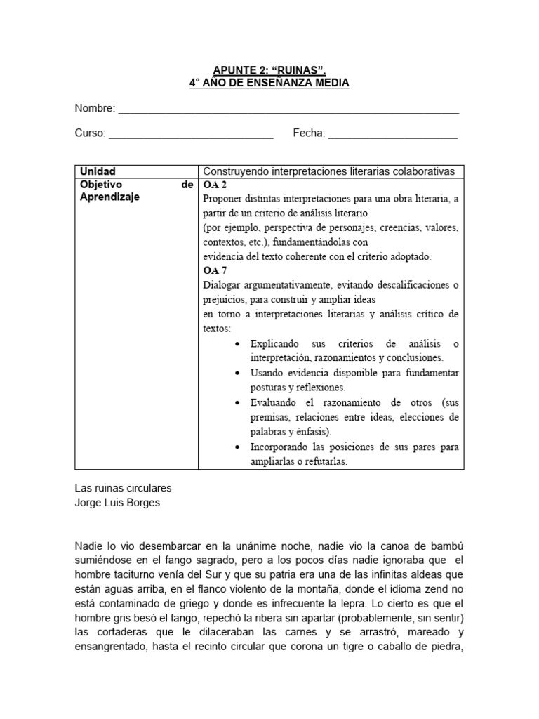 Apunte 2 Ruinas | PDF