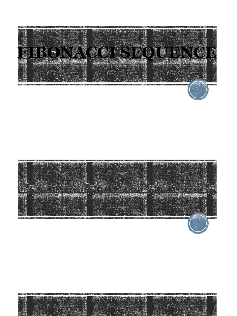 Fibonacci Sequence | PDF