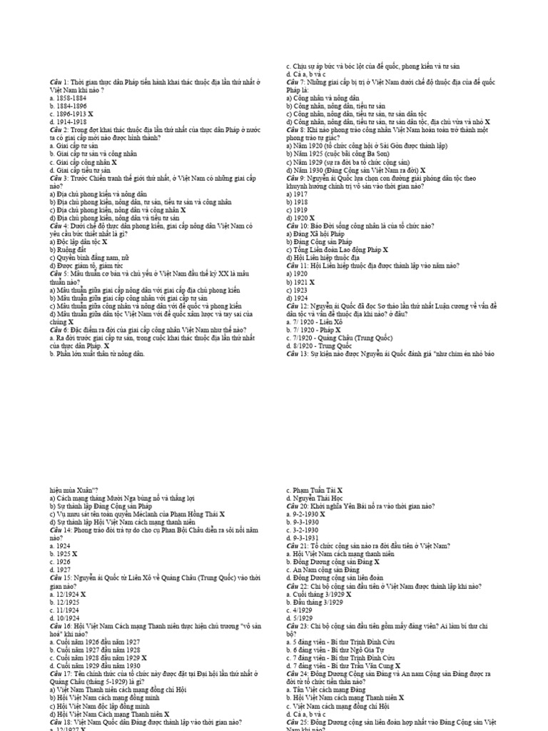 276 CÂU LSD ÔN TẬP | PDF