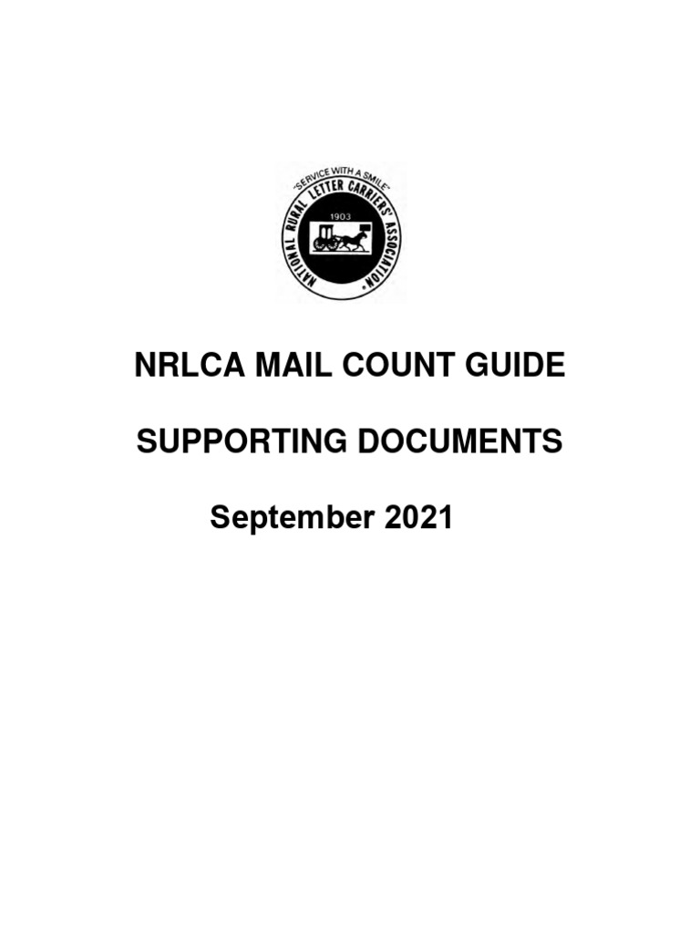 Nrlca Count Guide Supporting Docs 9 2021 | PDF | United States Postal ...