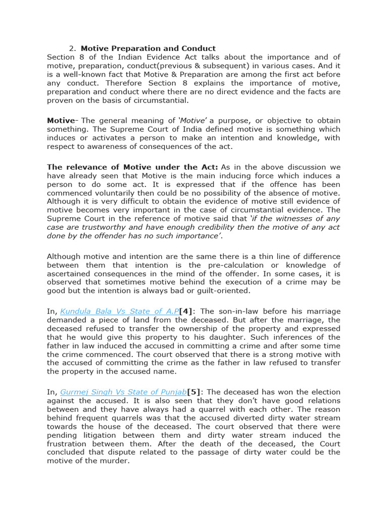 Motive | PDF | Crimes | Crime & Violence