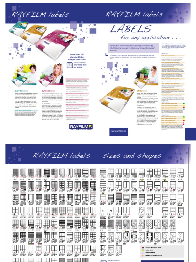 Leaflet Labels SRA3 | PDF | Printer (Computing) | Photocopier
