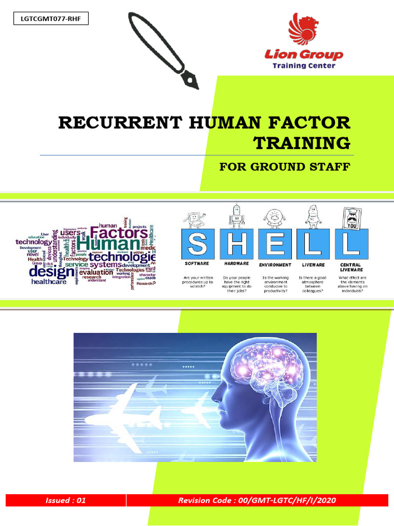 Course Material Recurrent Human Factor Training Rev. 00 - 2020 | PDF | Human Communication ...