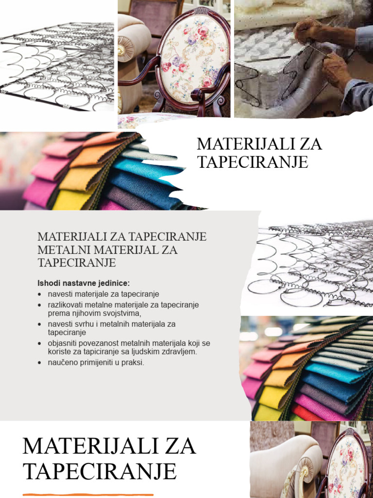 Metalni Materijali Za Tapeciranje | PDF