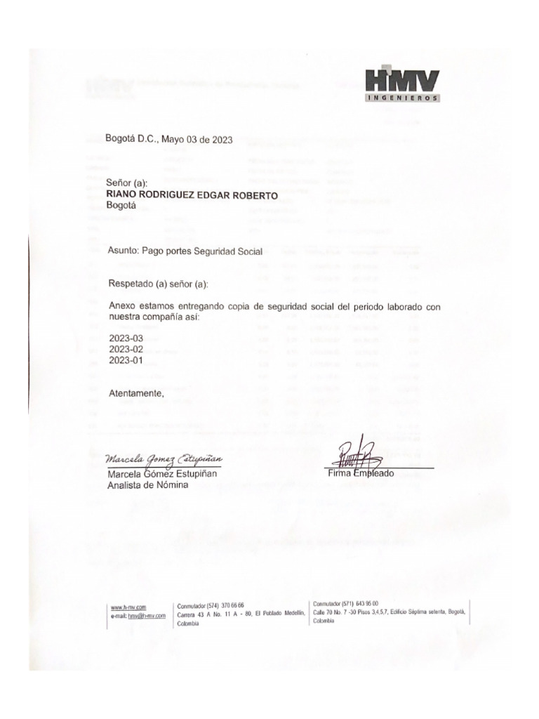 Documentos HMV | PDF