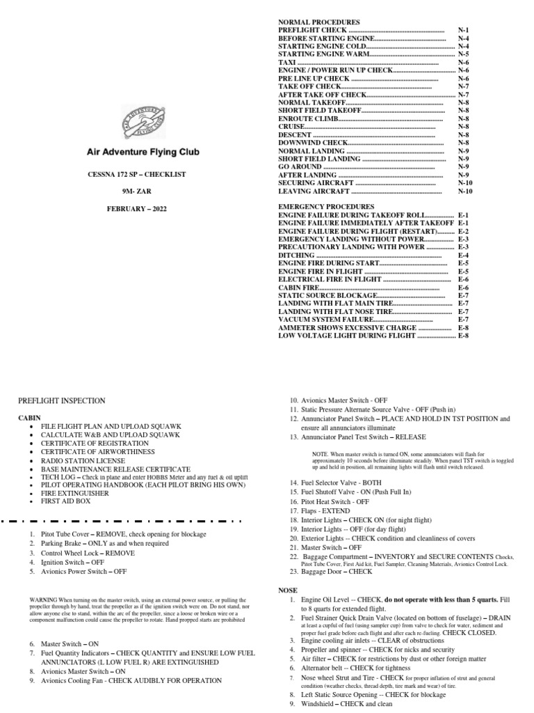 Ea85checklist Zar Full | PDF | Throttle | Brake