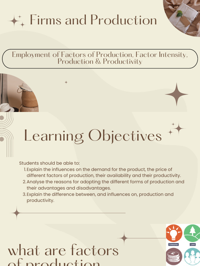 IGCSE Economics Firms and Productions Notes | PDF | Labour Economics ...