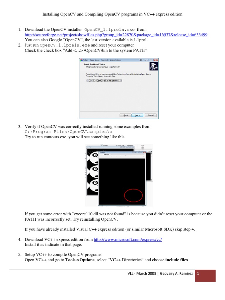 Opencv C Programming Language Software Development Free 30 Day Trial Scribd