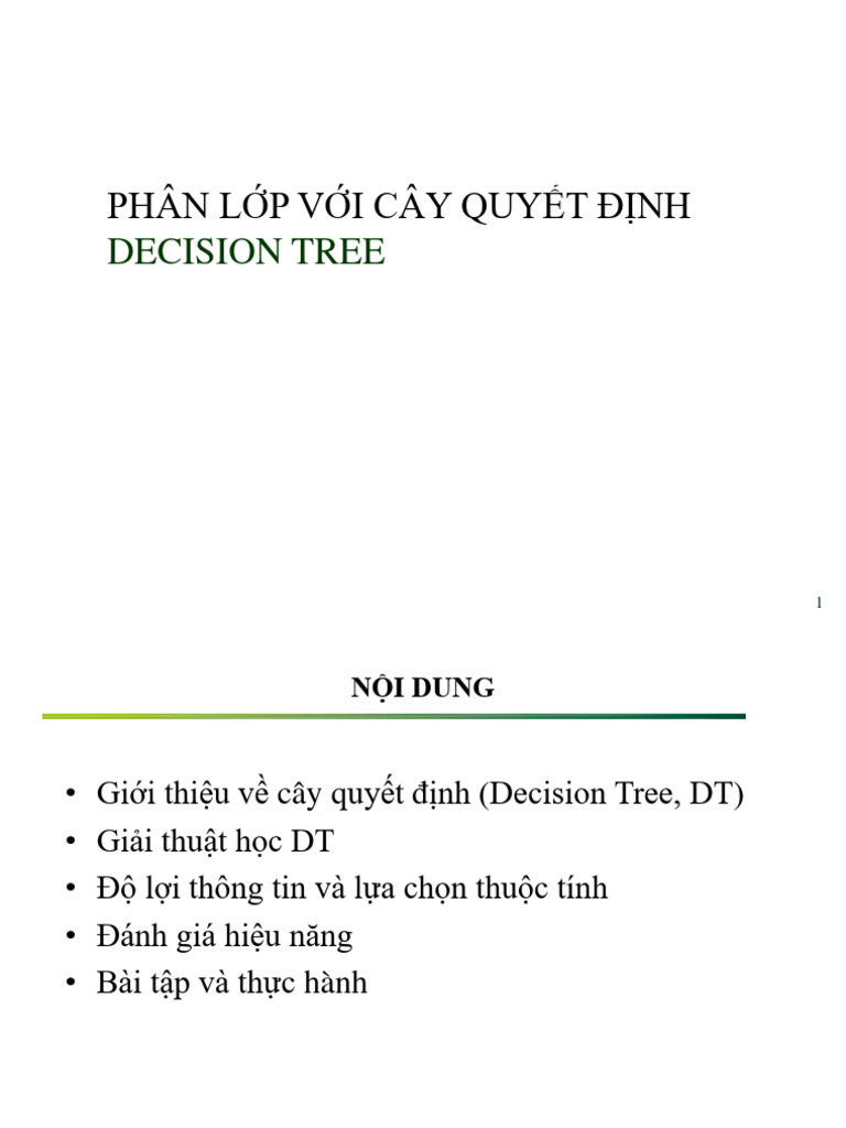 L7-Phân Lớp Dữ Liệu Với DT-up | PDF