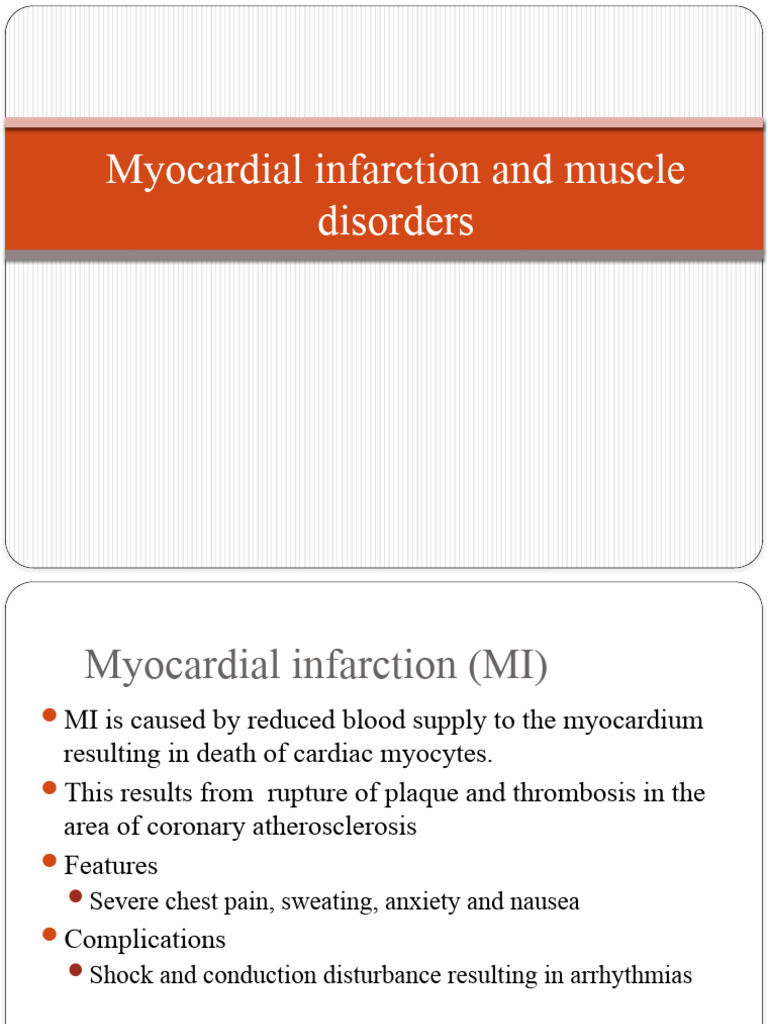 Myocardial Infarction and Muscle Disorders | PDF | Cardiac Muscle