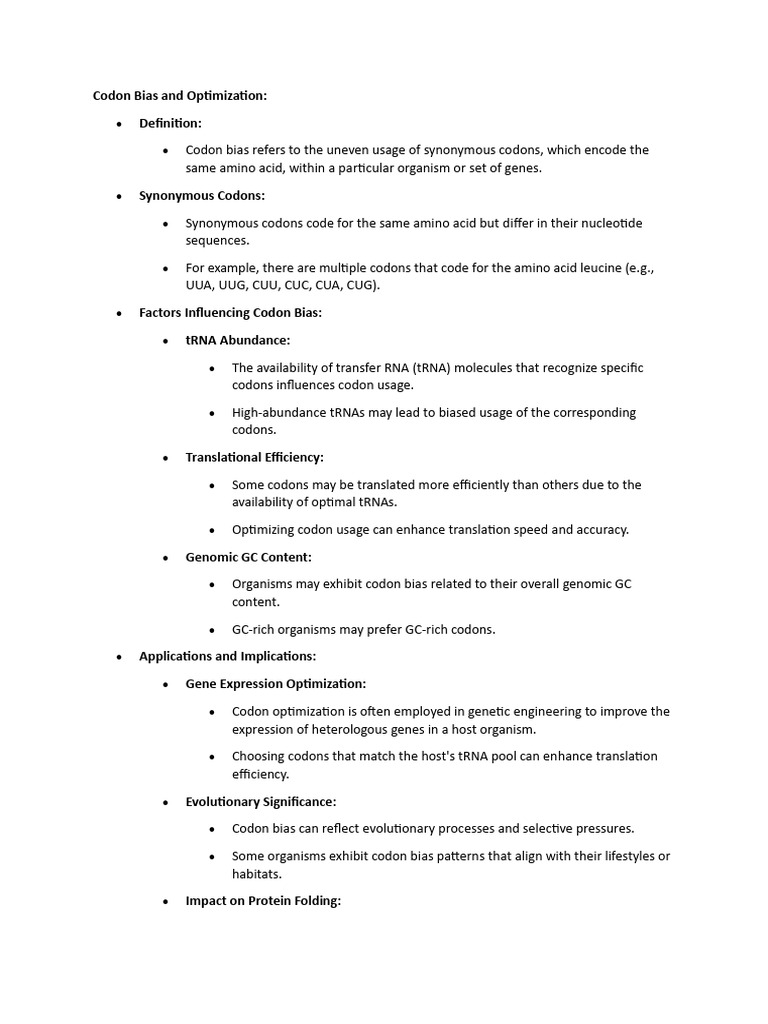 Bioinformatics | PDF | Genetic Code | Primer (Molecular Biology)