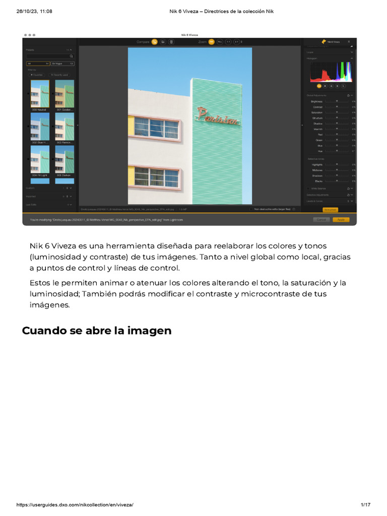 8 Nik 6 Viveza - Directrices de La Colección Nik | PDF | Color | Azul