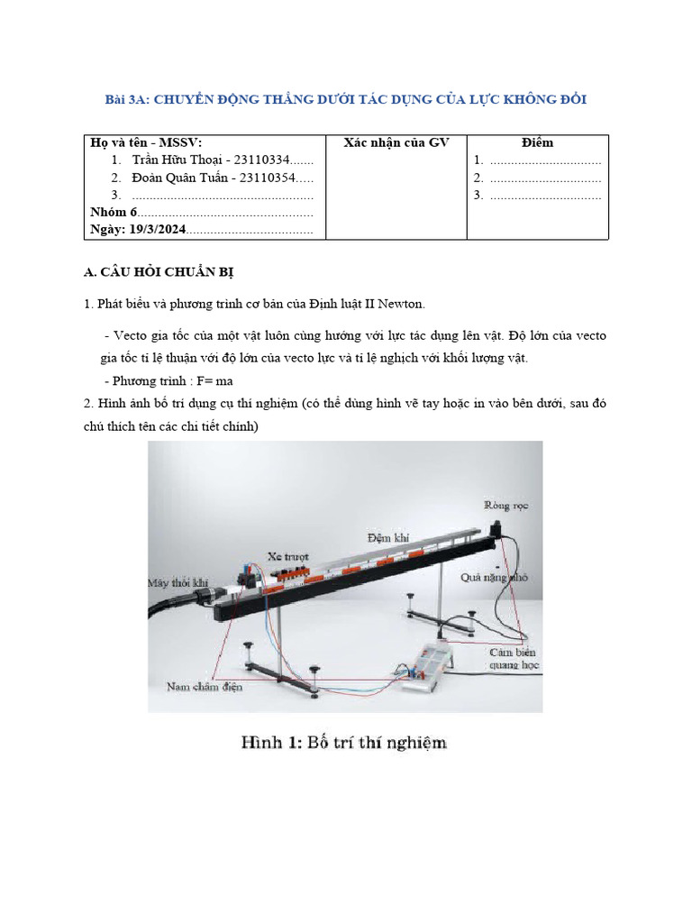 Bài 3A - Chuyển động thẳng | PDF