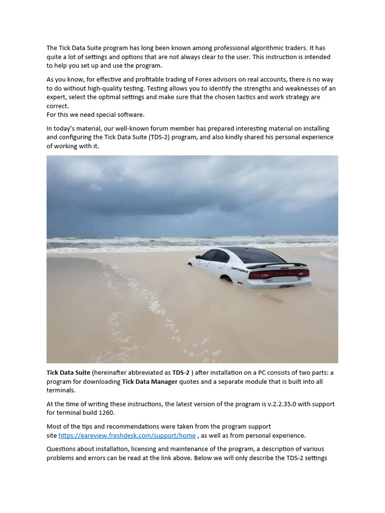 Tick Data Suite Program - How To Configure It Correctly | PDF | Option ...